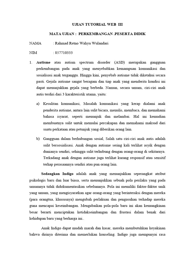 TT3 Perkem Peserta Didik Rahmad Retno | PDF