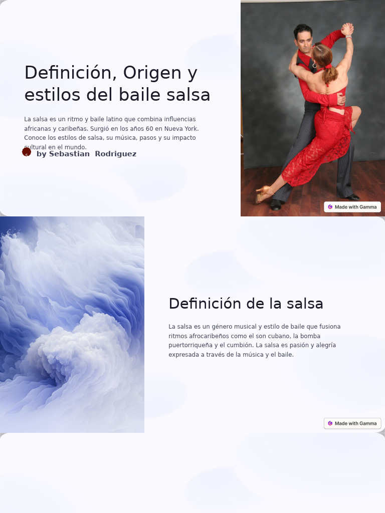 Definicion Origen y Estilos Del Baile Salsa | PDF | Bailes | Las artes ...