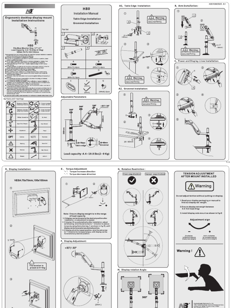 H80 Manual | PDF