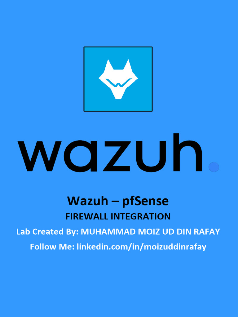 Lab 14 - Wazuh Pfsense Firewall Integration | PDF | Secure Shell | Firewall (Computing)