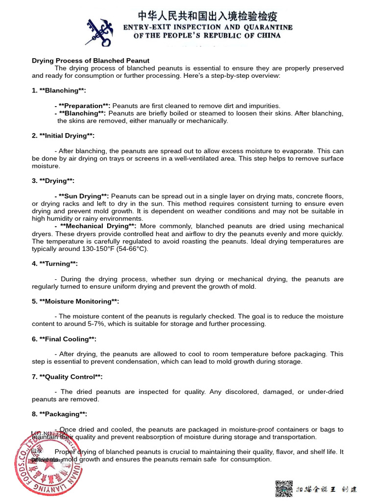 Peanut Drying Guide for Processors | PDF | Peanuts | Humidity