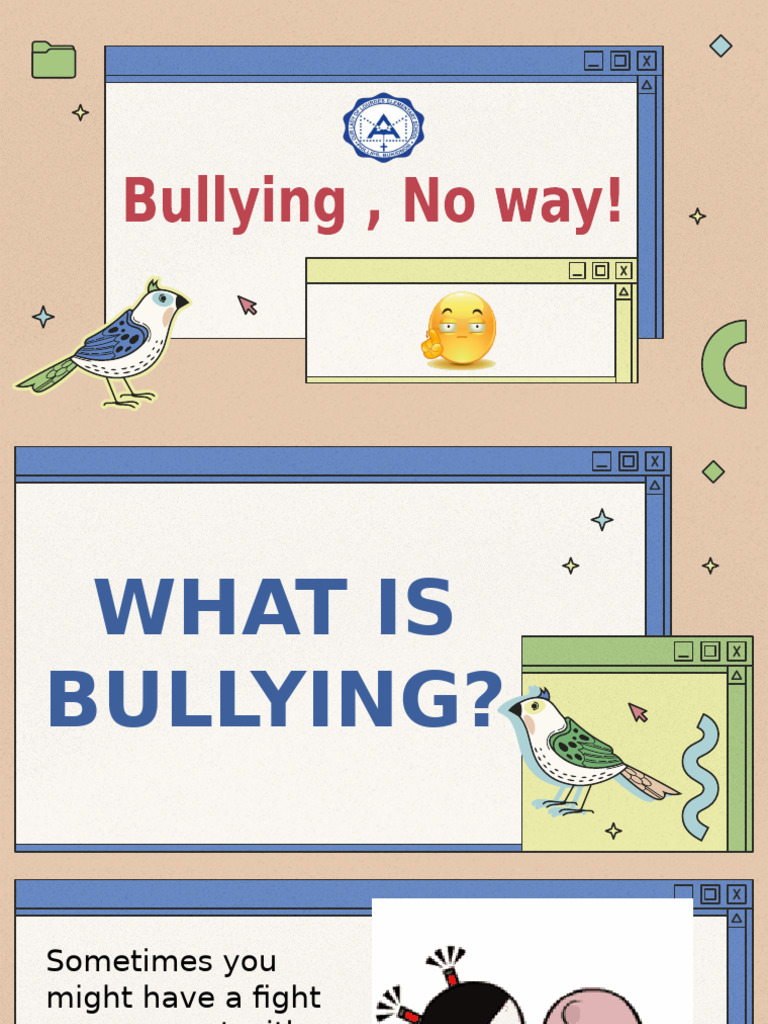Bullying, No Way! | PDF | Bullying | Cyberbullying