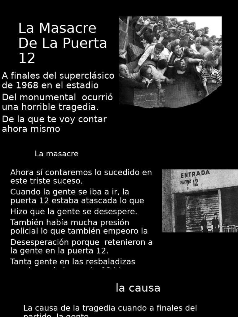 La Masacre de La Puerta 12 | PDF