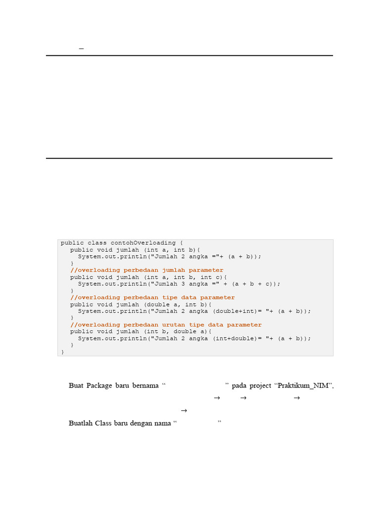 BAB 3 Overloading | PDF | Teknologi & Rekayasa