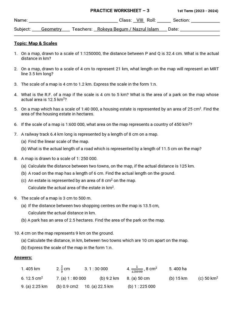 Viii Geometry Pws 3 | PDF