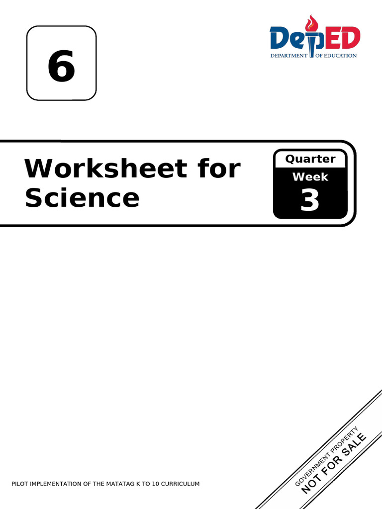 WS Science6 Q1 W3 Day1-4 V1 | PDF | Combustion | Liquids