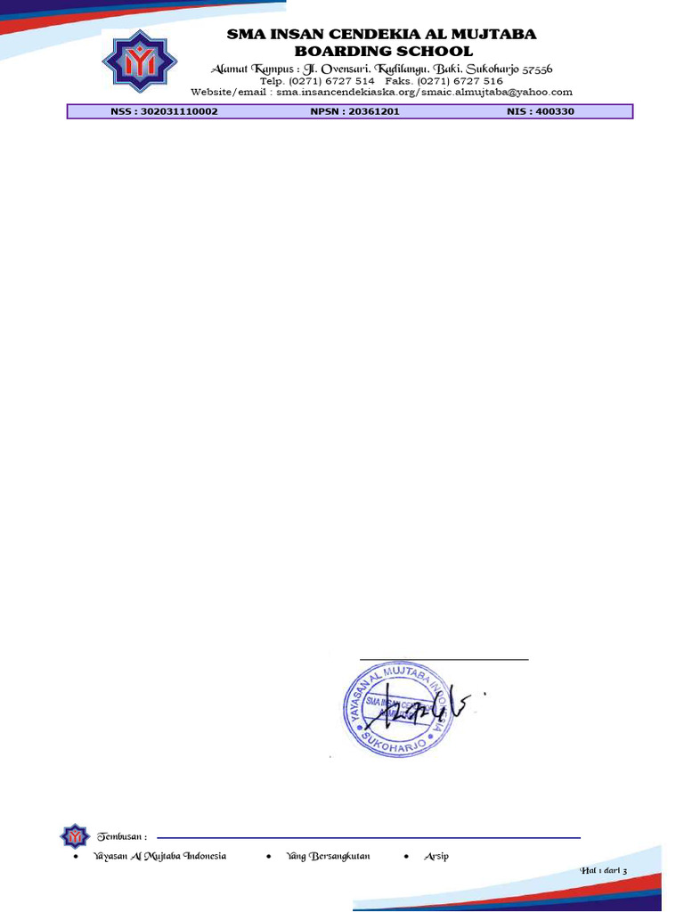 Pembagian Tugas Jam Mengajar Guru 2024 - 2025 | PDF