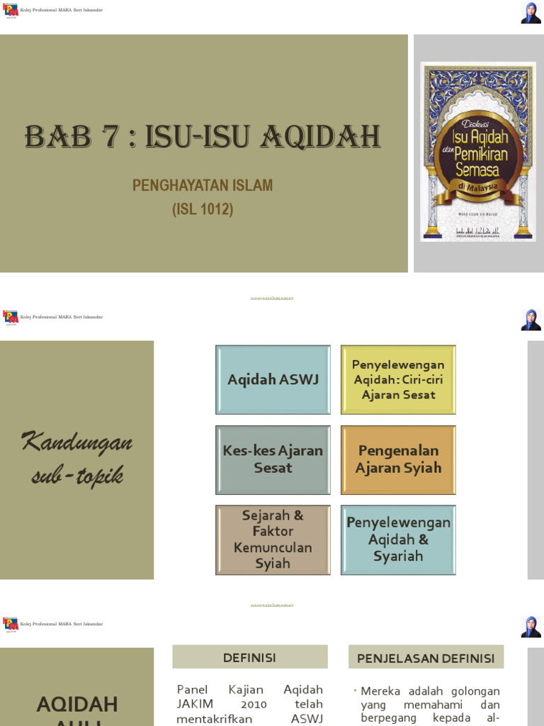Bab 7 Isu-isu Aqidah | PDF