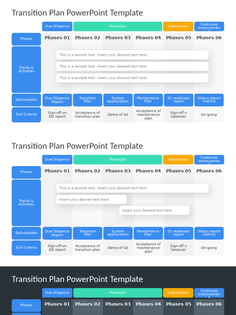 Transition Plan PowerPoint Overview | PDF