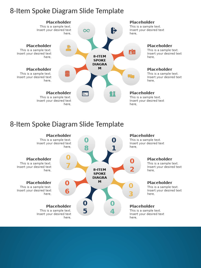 01 8 Item Spoke Diagram Powerpoint Template 16x9 1 | PDF | Conceptual ...