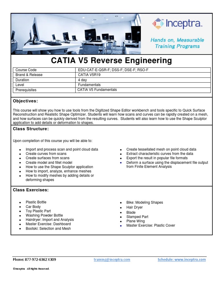 CATIA V5 Reverse Engineering | PDF | Areas Of Computer Science | Computing