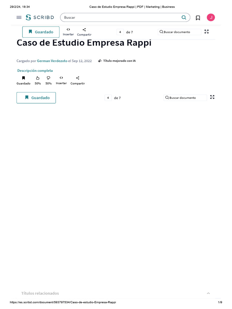 Caso de Estudio: Rappi y su Éxito | PDF | Análisis FODA | Business