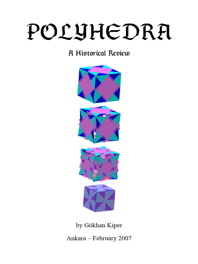 POLYHEDRA - A Historical Review | PDF | Convex Geometry | Linear Programming
