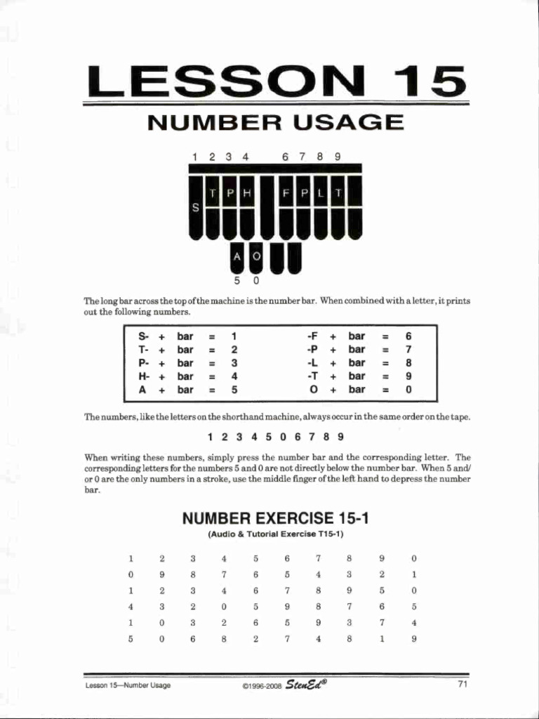 Lesson 15 Numbers | PDF