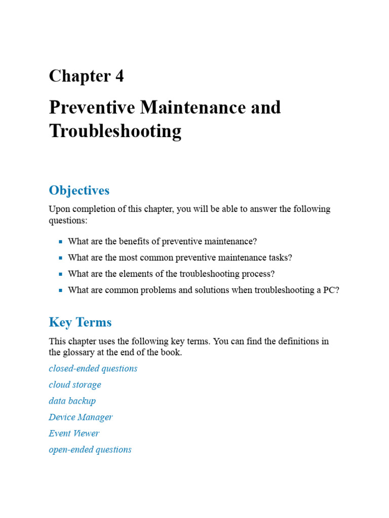 PC Maintenance & Troubleshooting Guide | PDF | Troubleshooting | Computer Hardware