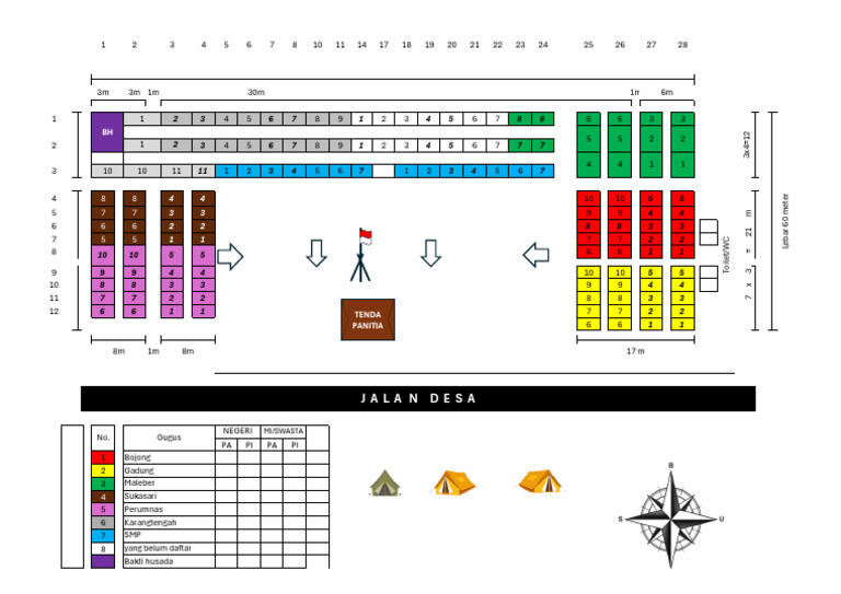 Maping Denah Kamping | PDF