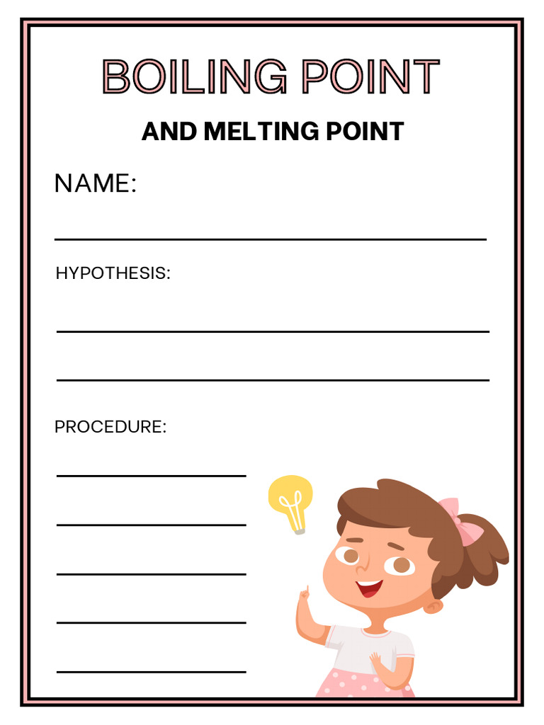 Boiling And Melting Point Worksheet Pdf Cooking Food Wine