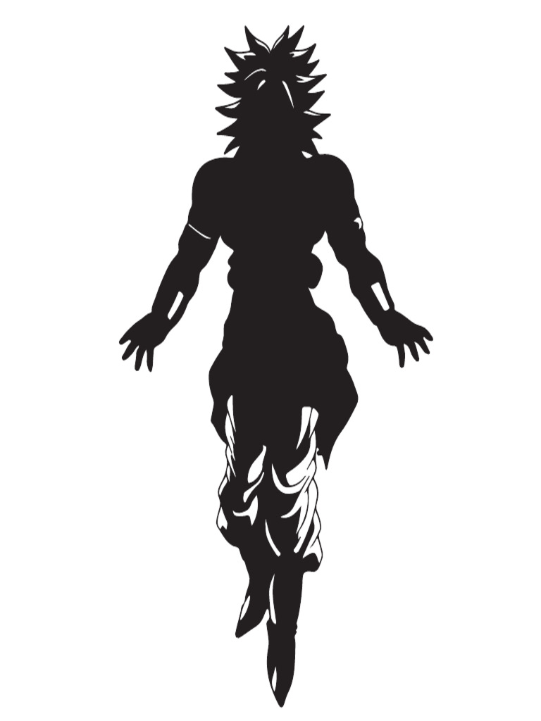 Broly Silhouette Vector 4 | PDF