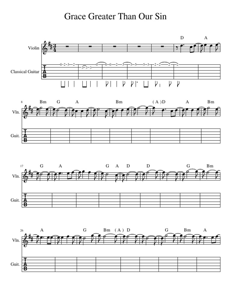 Grace Greater Than Our Sin | PDF