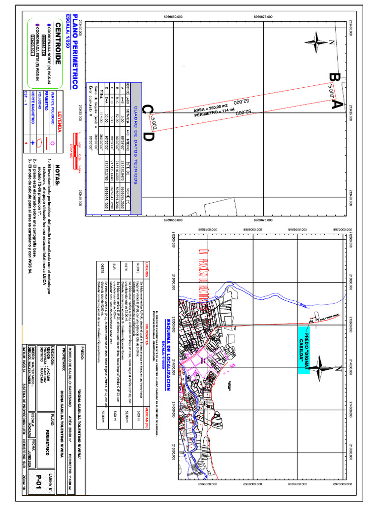 Plano Perimetrico Yover Perimetrico A2 | PDF