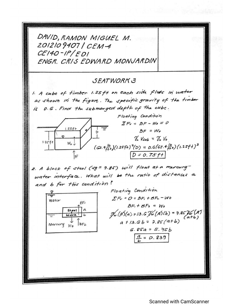 Mapua CPE 140 - 1P Seatwork 3 | PDF