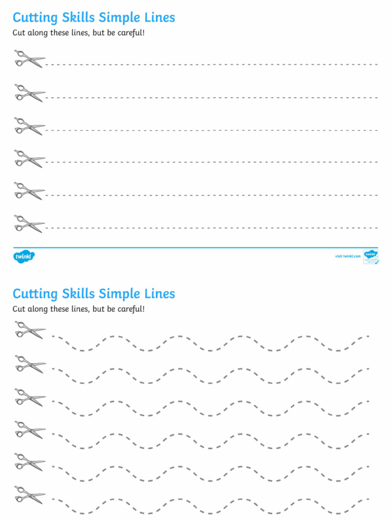 Cutting Skills Activity | PDF