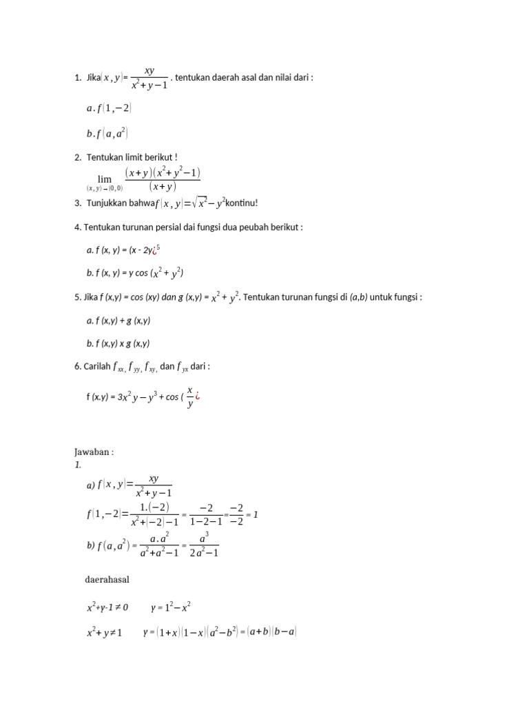 Pembahasan Kalkulus | PDF