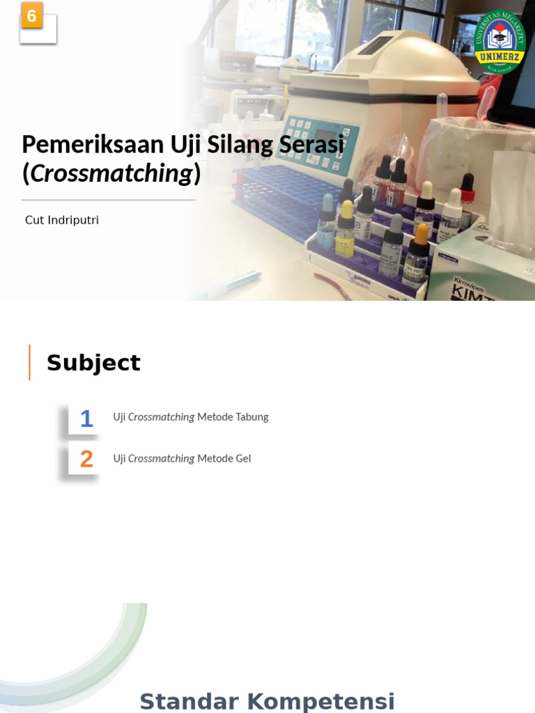 Panduan Uji Crossmatching | PDF