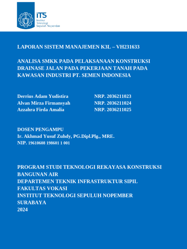 Proposal Laporan SMK3L | PDF