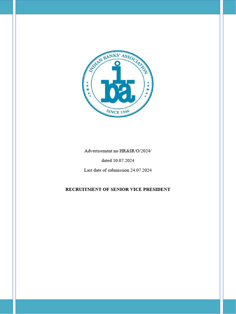 Iba New Job Advertisement | PDF | Business | Finance & Money Management