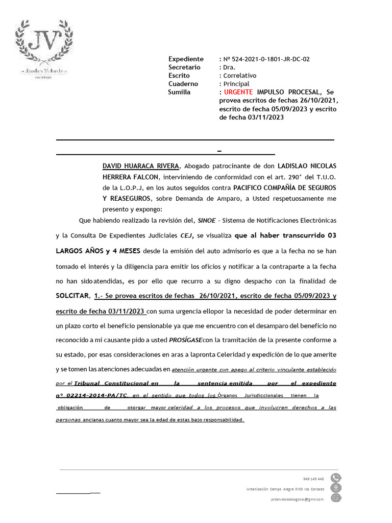Impulso Cuarto Herrera Falcon | PDF | Separación de poderes | Gobierno