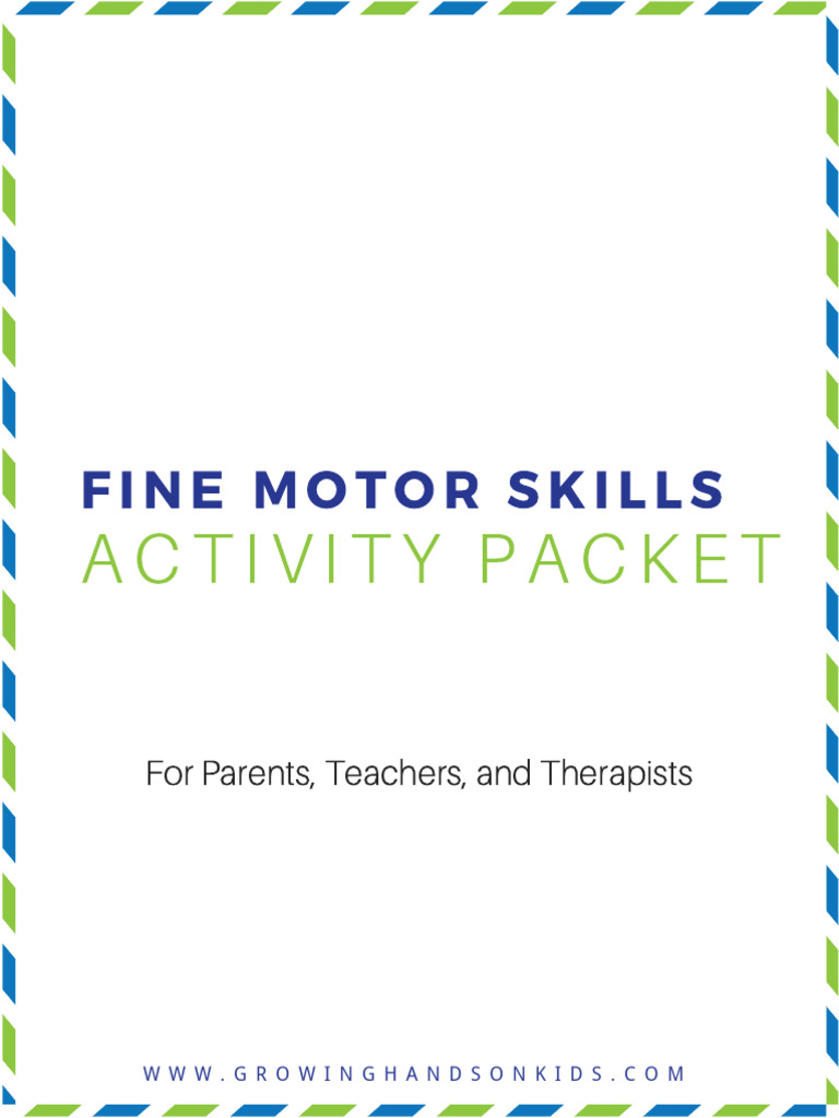 Fine Motor Activity Packet FINAL | PDF