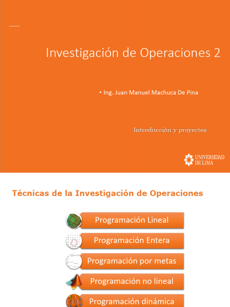 IO2 - Introduccion | PDF | La investigación de operaciones | Matemáticas Aplicadas