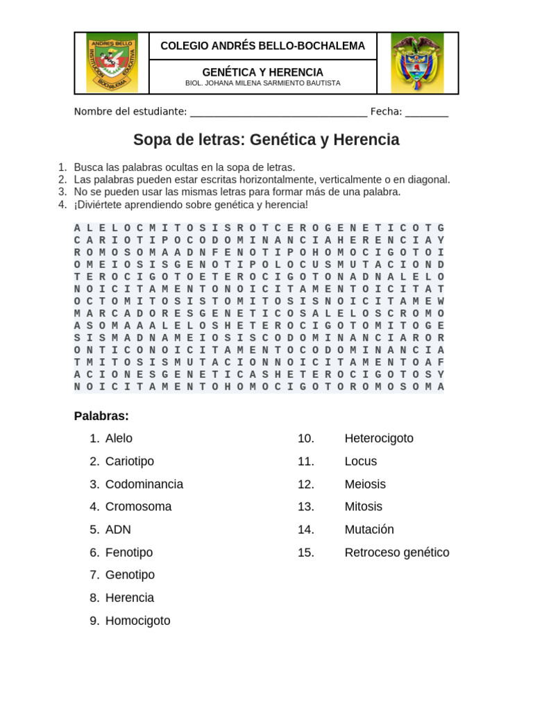 Actividad Genética y Herencia Inc Noveno | PDF | Cigosidad | Biología