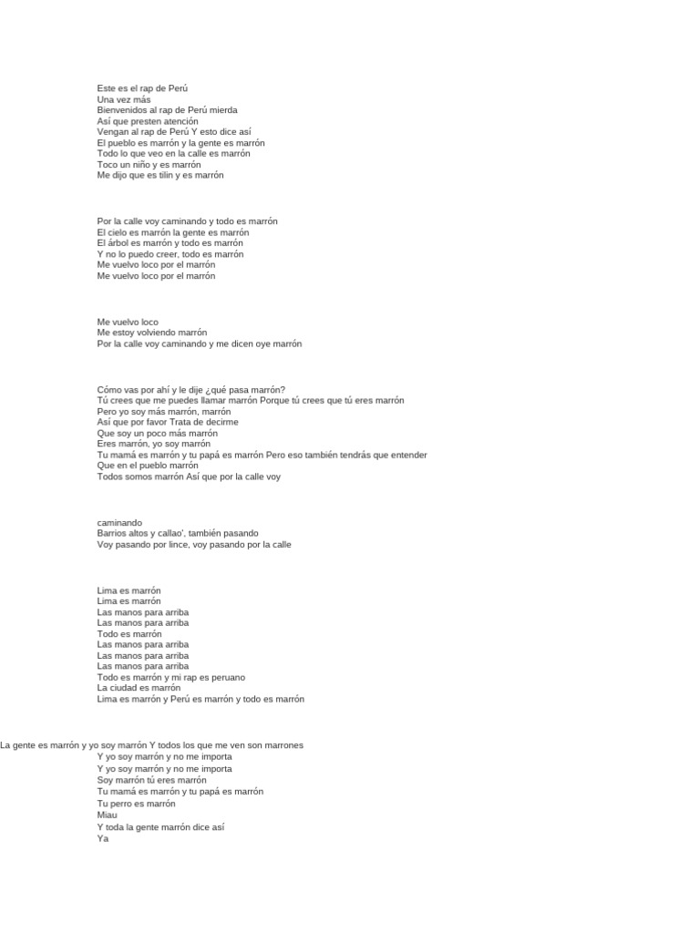 Este Es El Rap de Perú | PDF