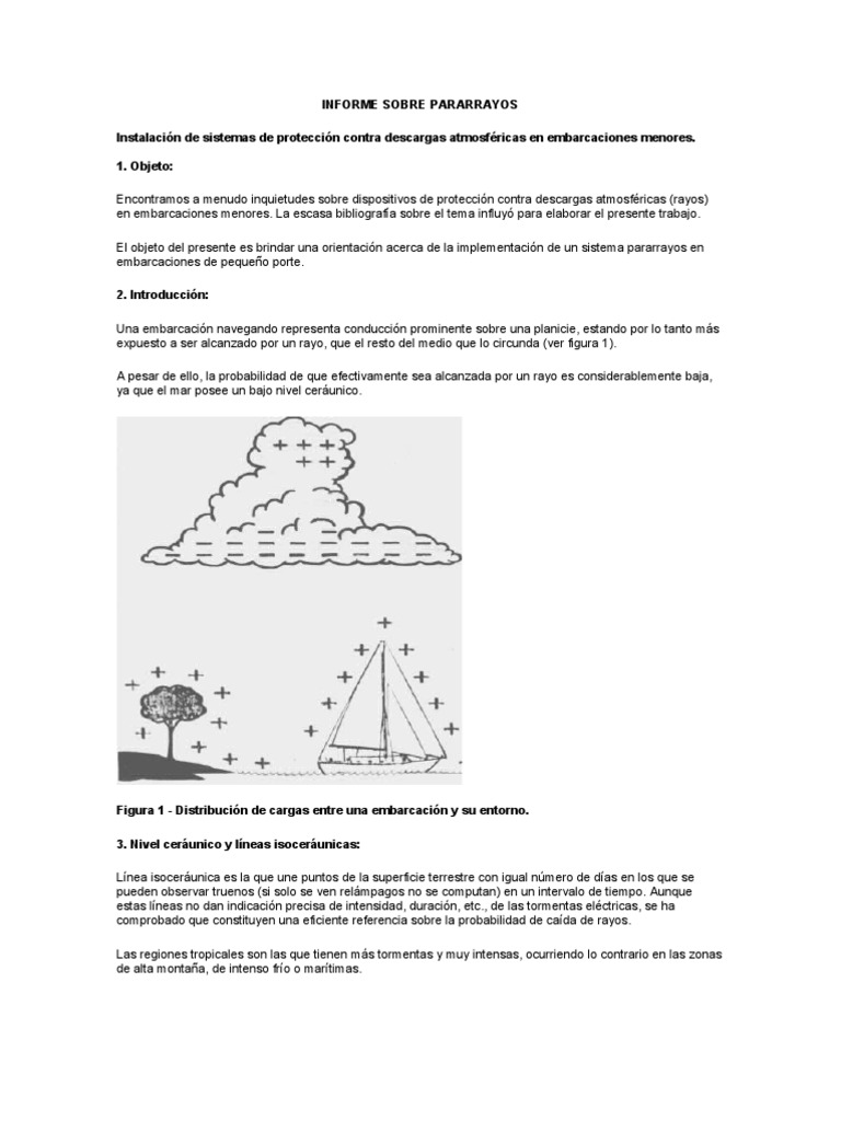 Informe Sobre Pararrayos | PDF | Relámpago | Aluminio
