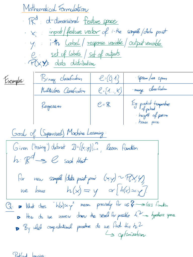 2 SupervisedLearning LinearRegression Whiteboard | PDF | Statistical ...