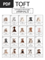1000 Animals List | PDF | Zoology