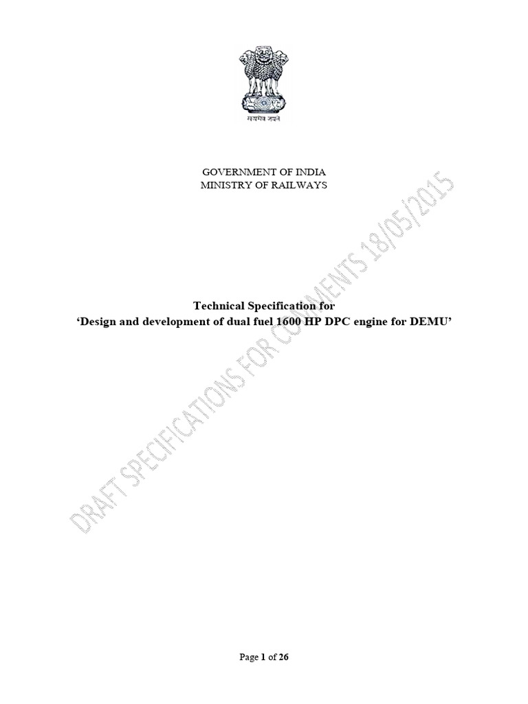 Draft Spec - Dual Fuel 1600 HP DPC Engine - To Be Uploaded - 18052015 ...