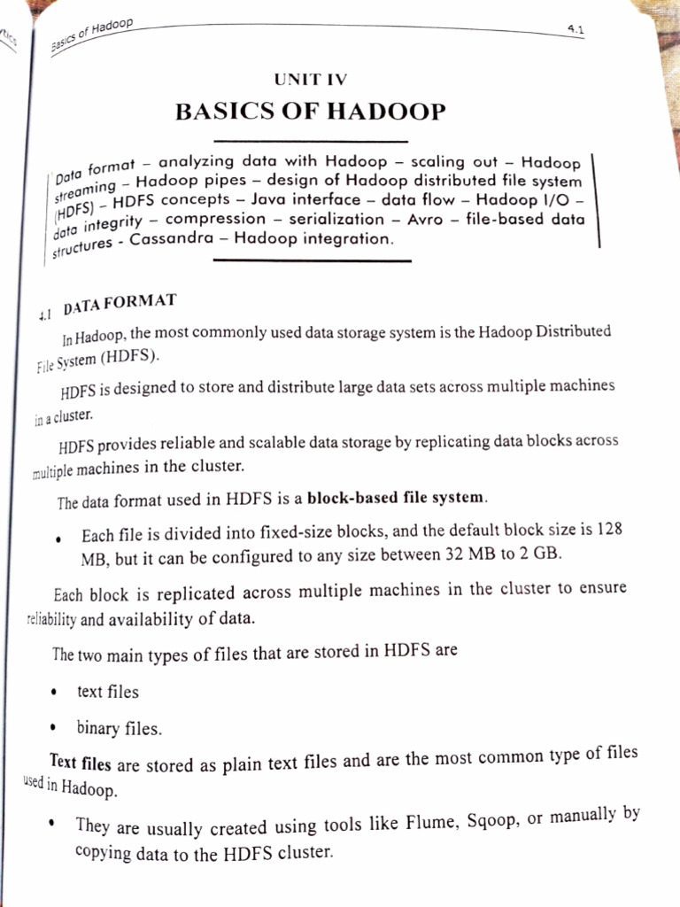 Hadoop Basics: Data Formats & Analysis | PDF | Apache Hadoop | File Format