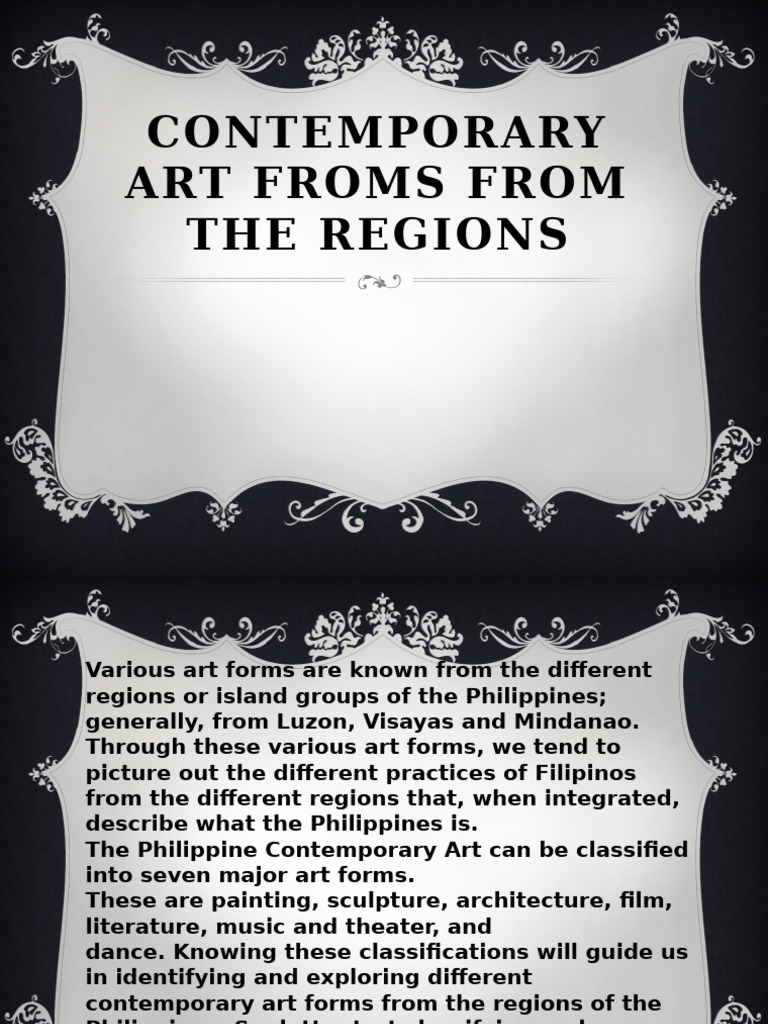 Philippine Contemporary Art Forms | PDF | Philippines | Paintings