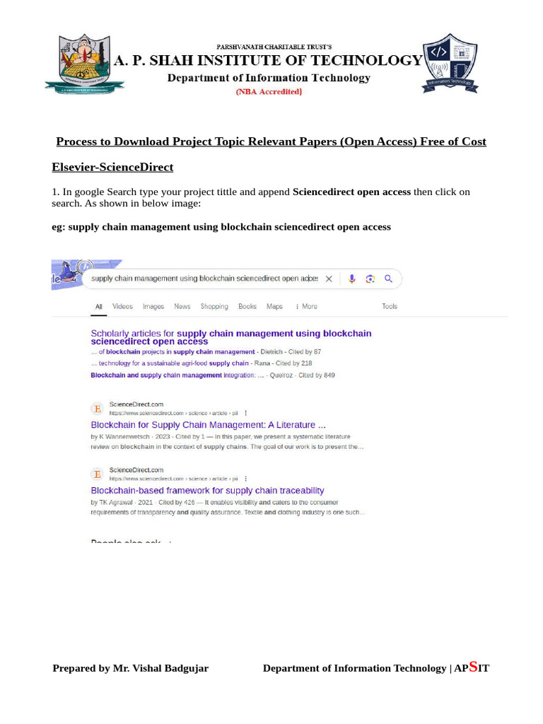 Research Paper Free Downloading Process | PDF | Open Access ...