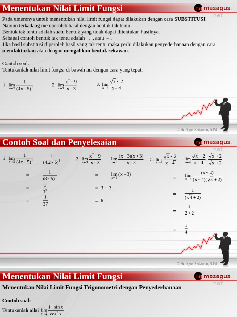Menentukan Nilai Limit Fungsi | PDF