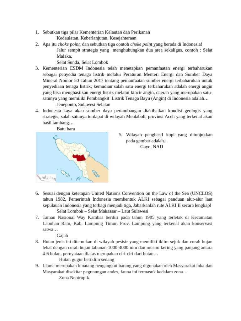 Soal Geografi | PDF | Perjalanan | Sains & Matematika