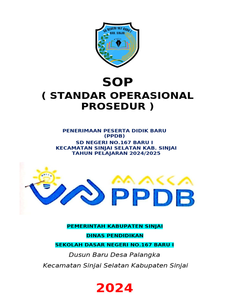 Sop PPDB 167 Baru I | PDF