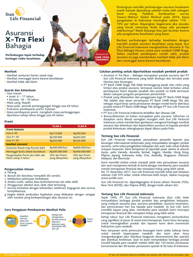 Sun-Life E-Brochure Flexi-Bahagia in | PDF | Bisnis