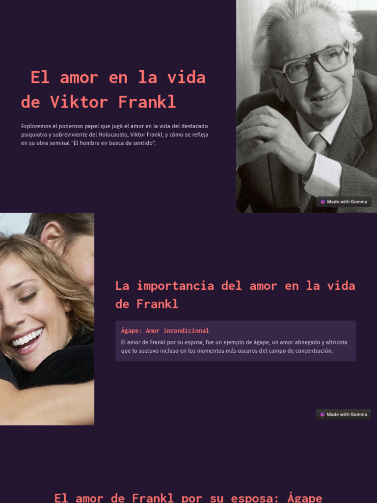 El Amor en La Vida de Viktor Frankl | PDF