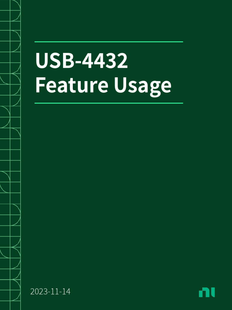 Usb-4432 Feature Usage 11-14-2023 | PDF | Filter (Signal Processing ...