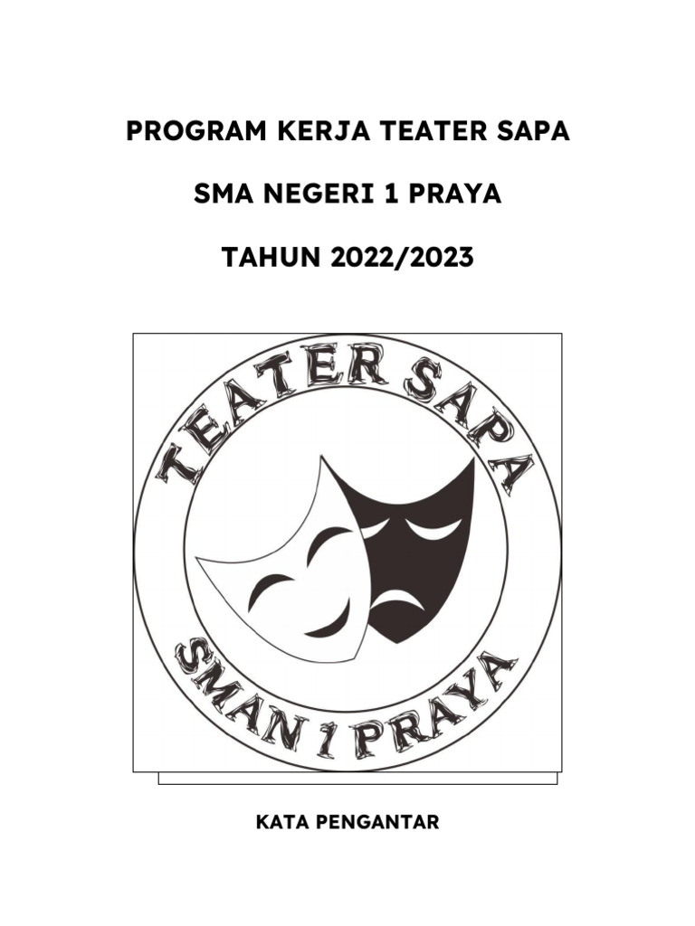 Program Kerja Teater SAPA 2022/2023 | PDF