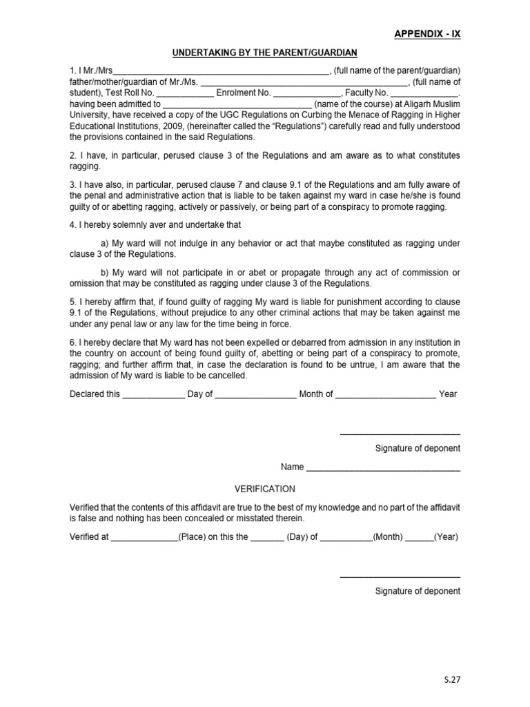 Appendix - Ix | PDF | Affidavit | Justice